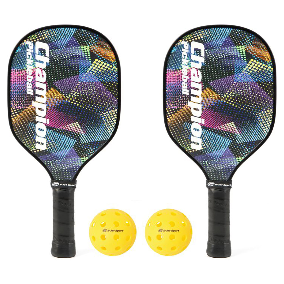 Ejet Sports Pickleball 2 Player Deluxe Wooden Set