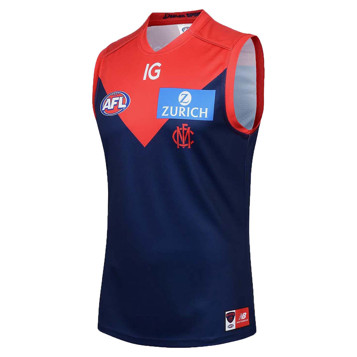 New Balance Men's AFL Melbourne Demons Football Club 2024 Retail Home ...