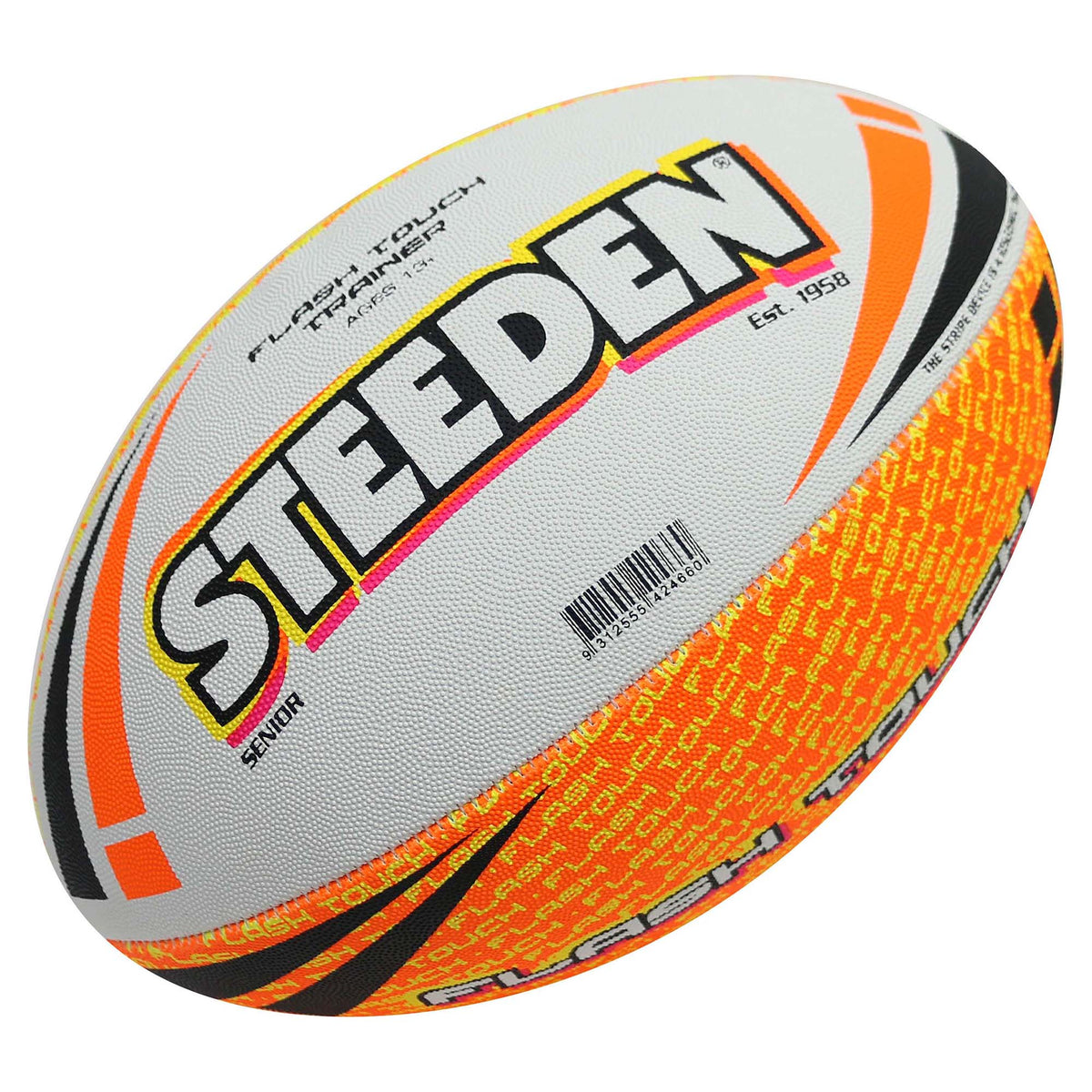 Steeden Senior's Touch Flash Rugby Ball
