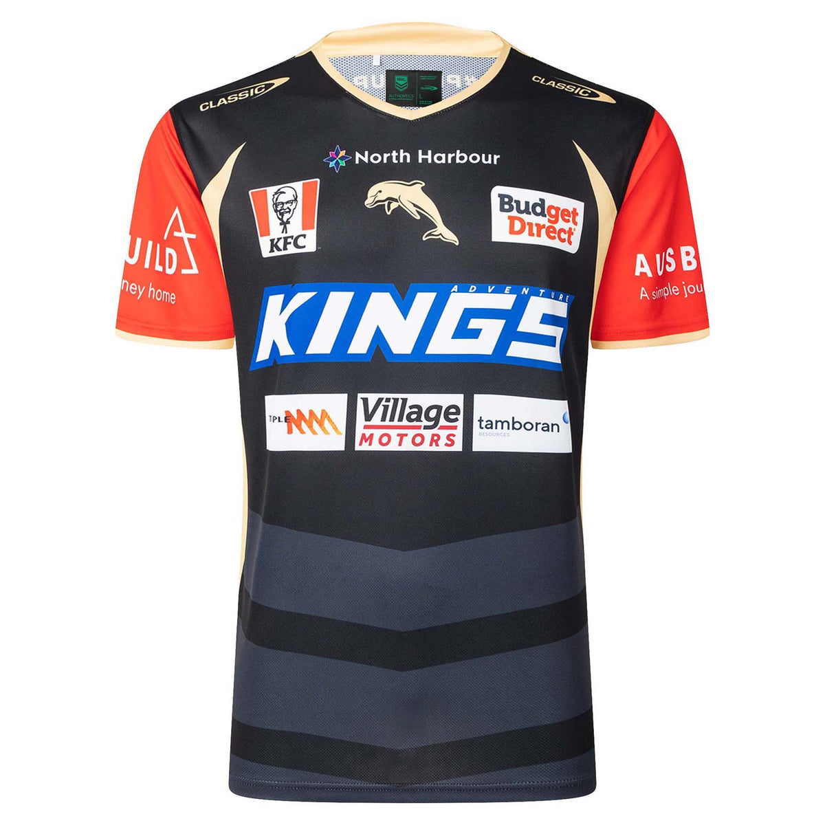 Classic Men's NRL Redcliffe Dolphins 2025 Coaches Training Tee