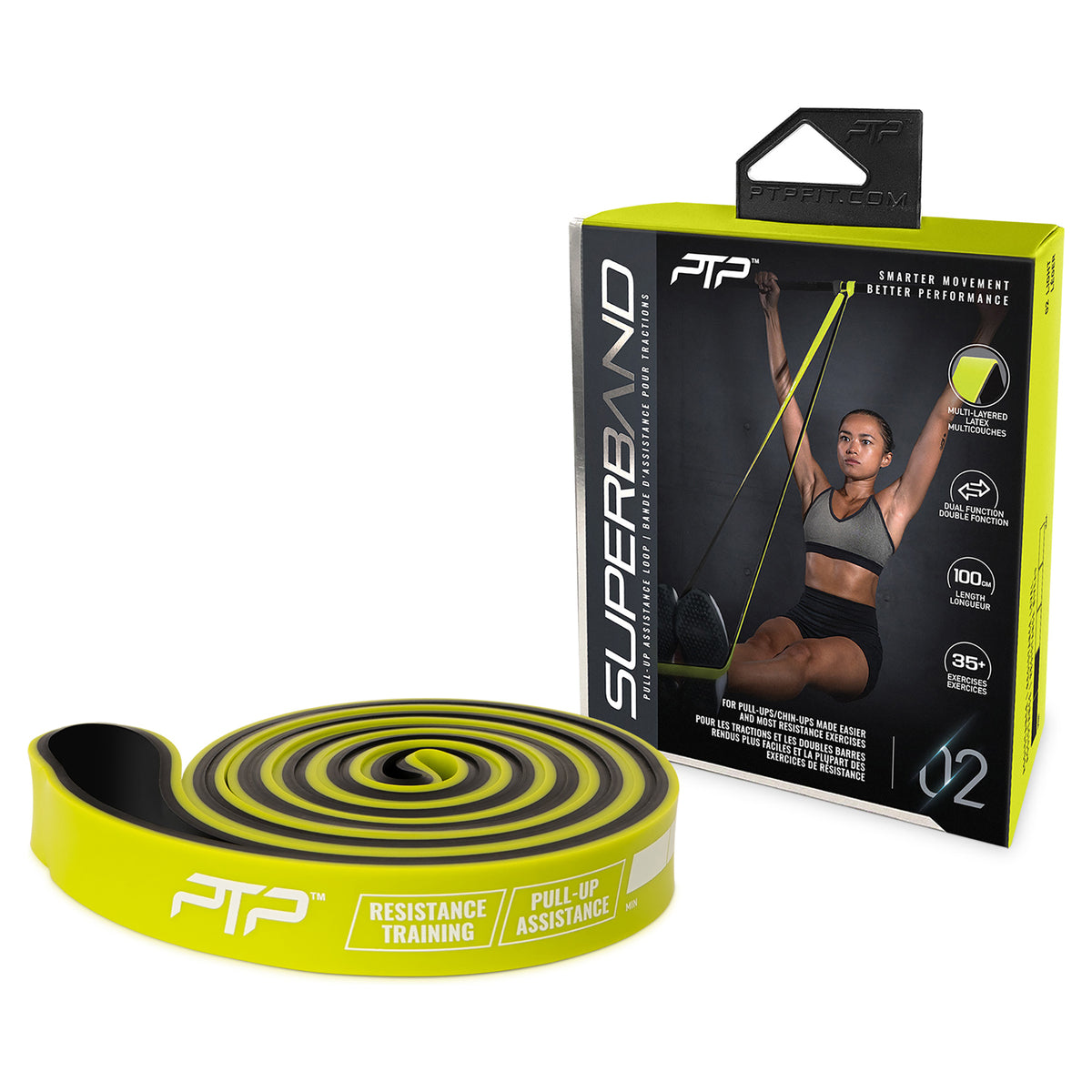PTP SuperBand Dual Colour Light Resistance Band