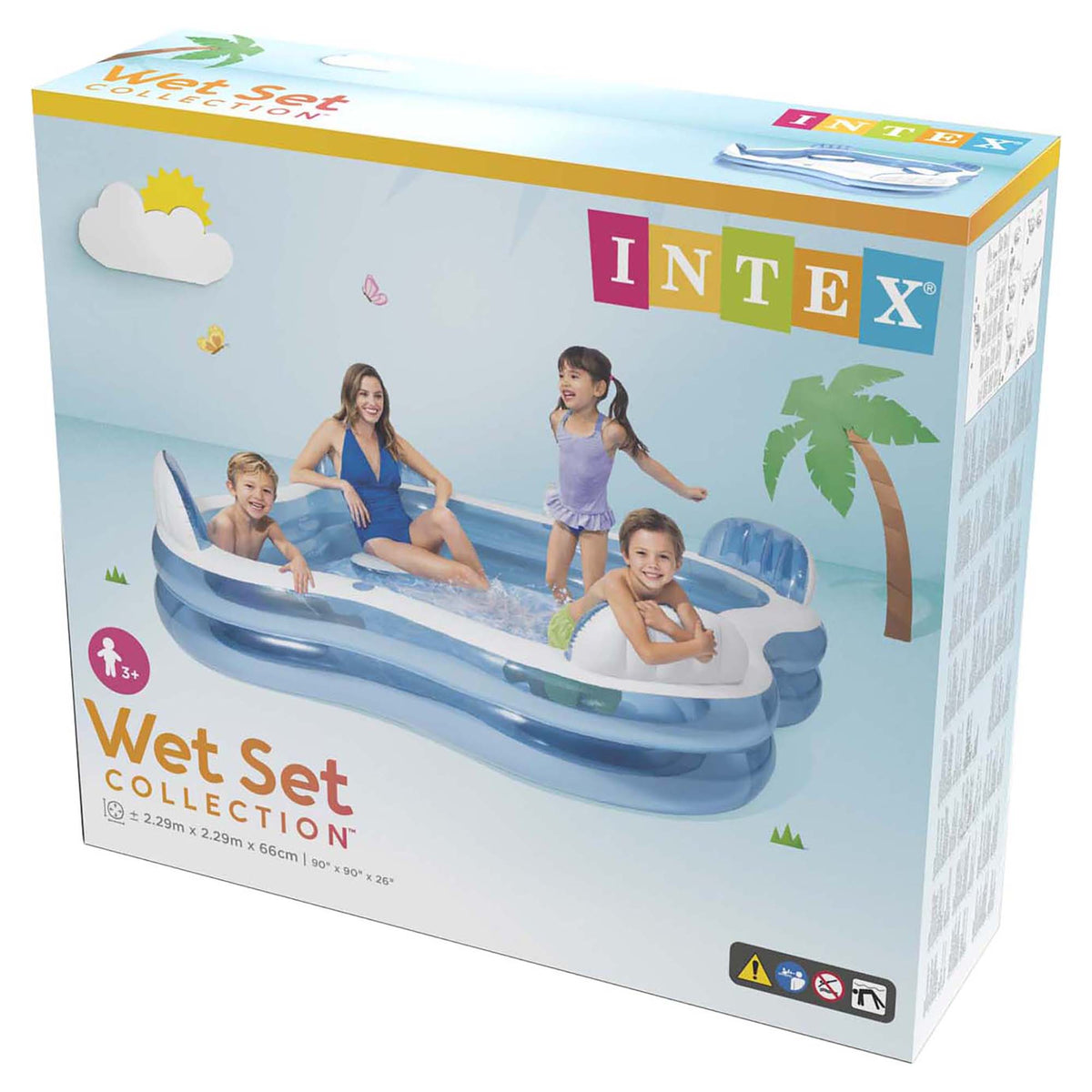 Intex Swim Center Family Lounge Inflatable Pool