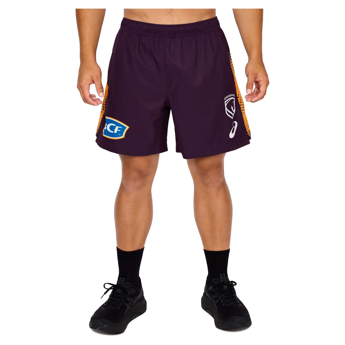 Asics Men's NRL Brisbane Broncos 2026 Replica Training Shorts
