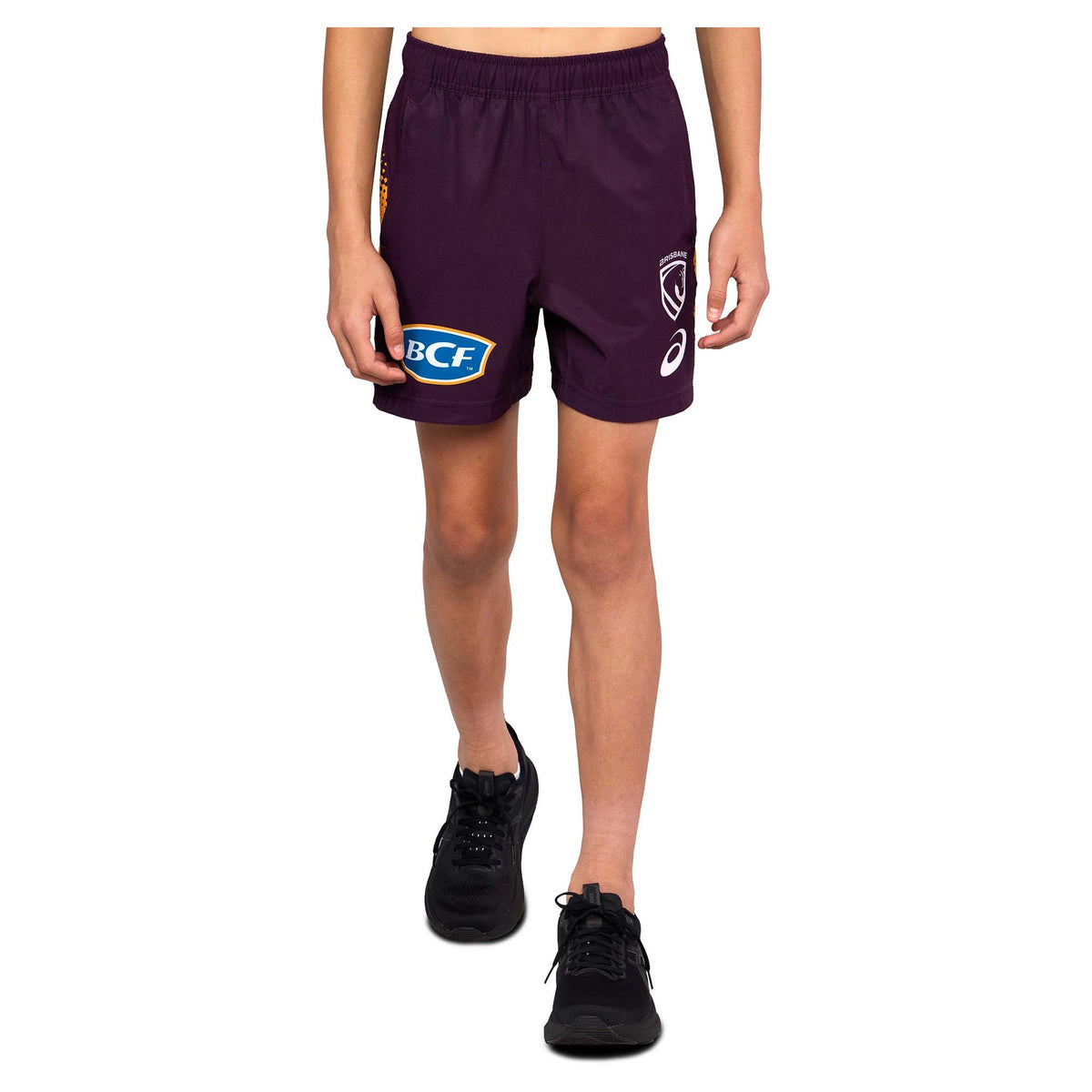 Asics Junior's NRL Brisbane Broncos 2026 Replica Training Shorts