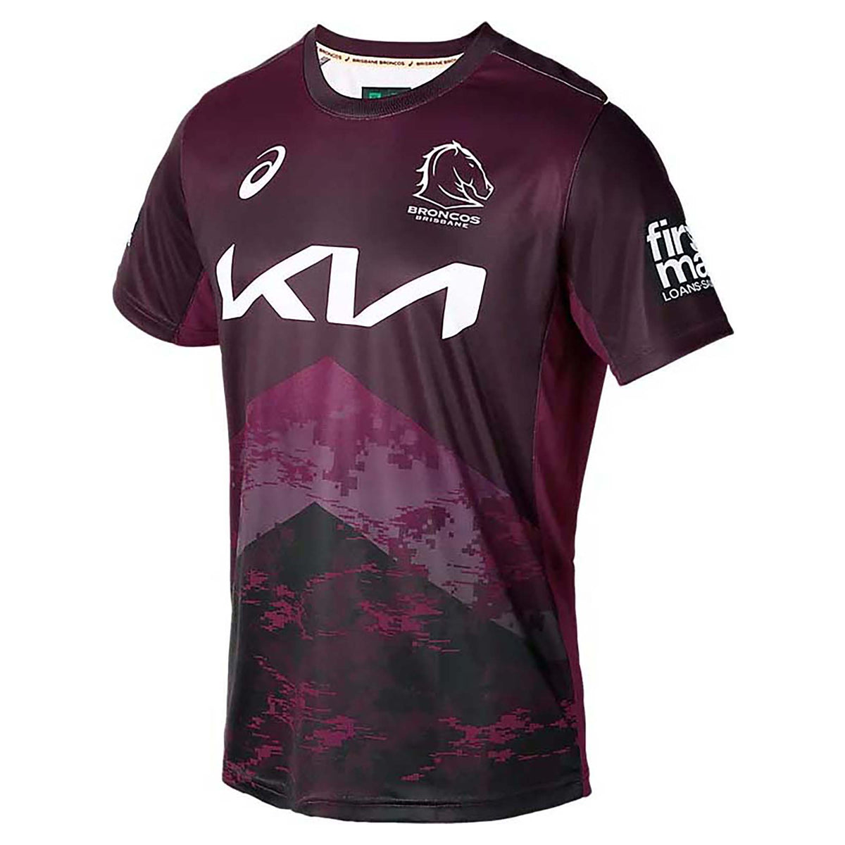 Asics Men's NRL Brisbane Broncos 2024 Training Tee