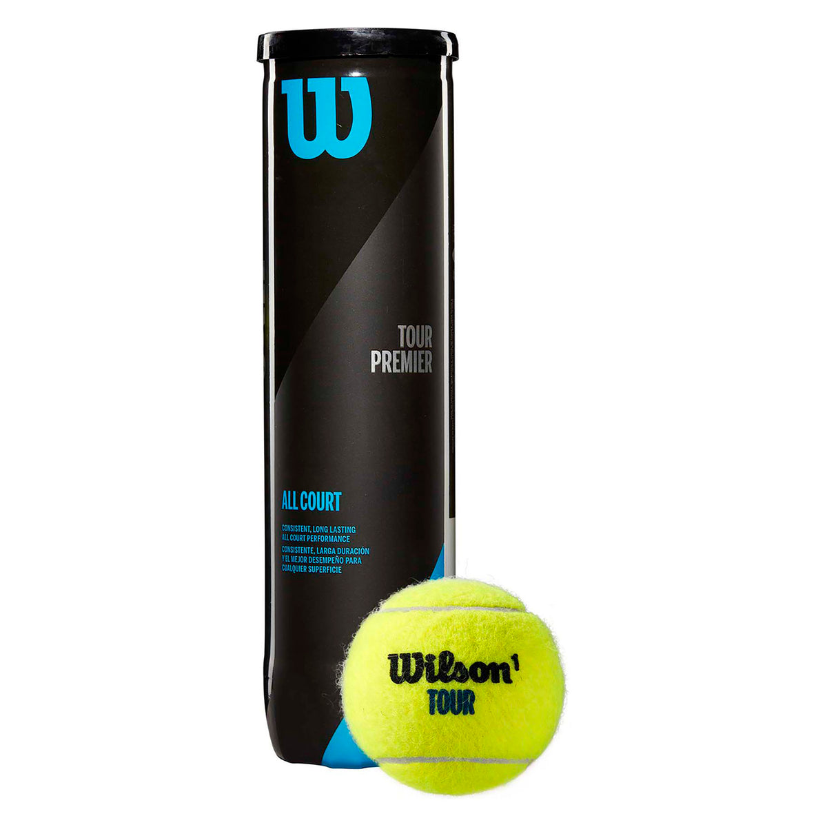 Wilson Tour Premier All Court 4 Tennis Ball Can