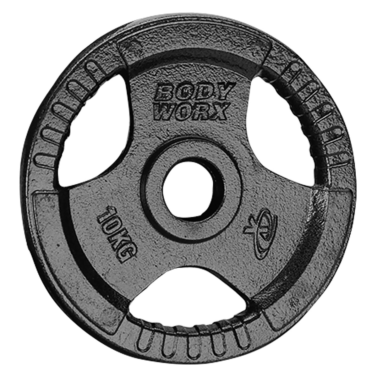 Bodyworx 10kg Olympic 3 Hole Ezy Grip Weight Plate
