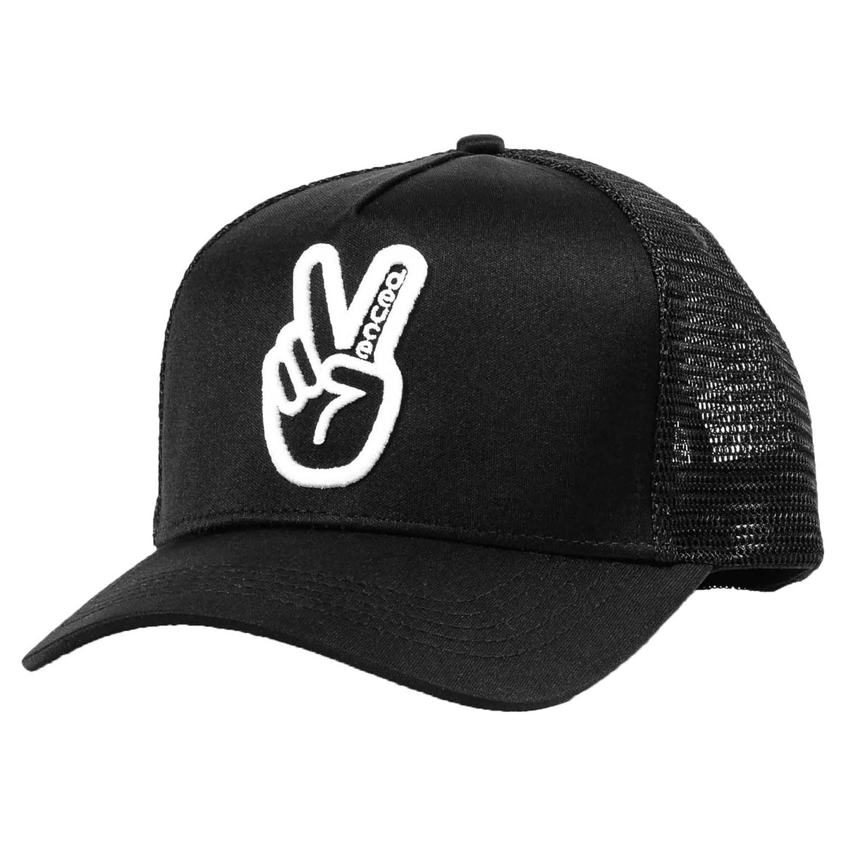 deuce Black Peace Trucker Hat