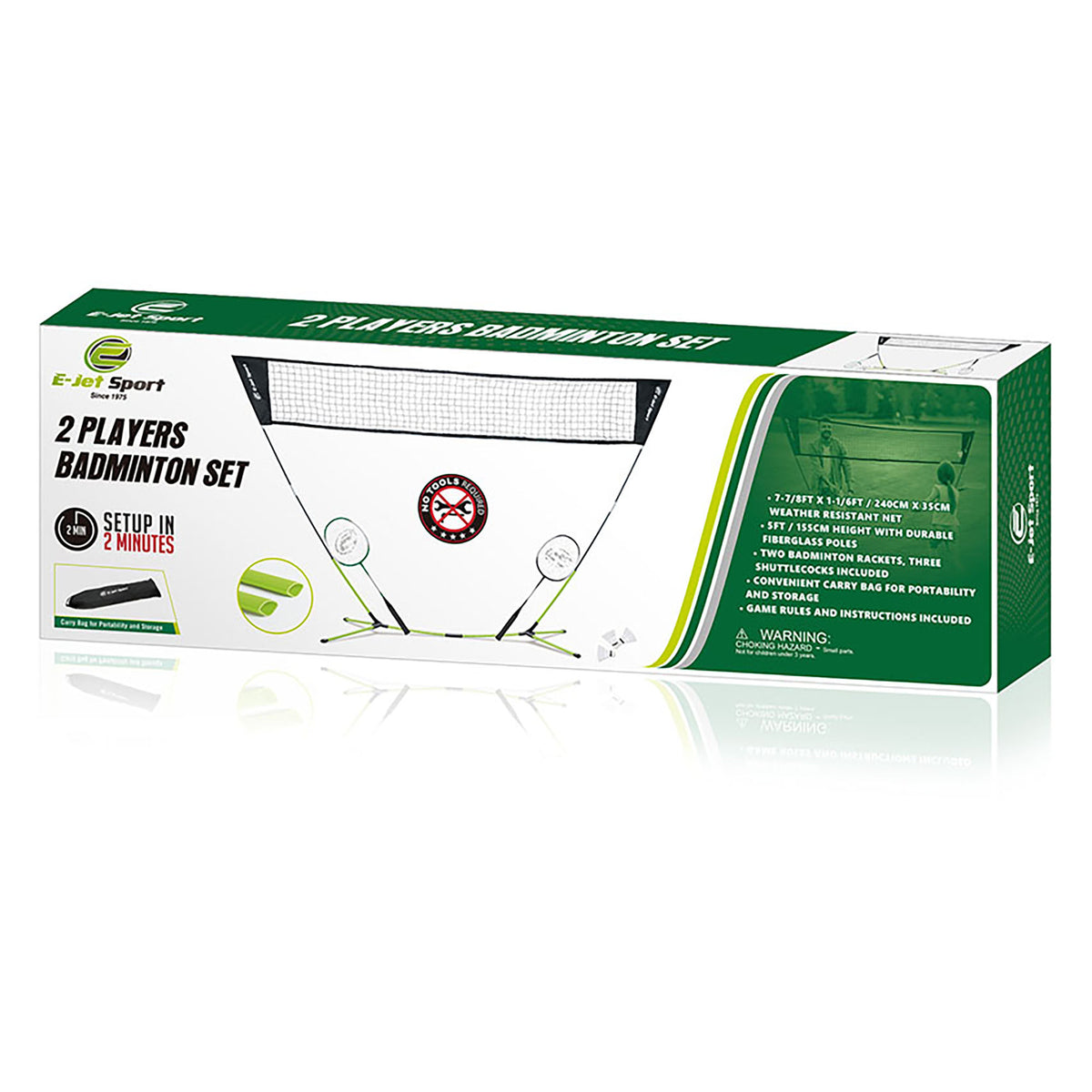 Ejet Sports 2 Player Badminton Set With Net