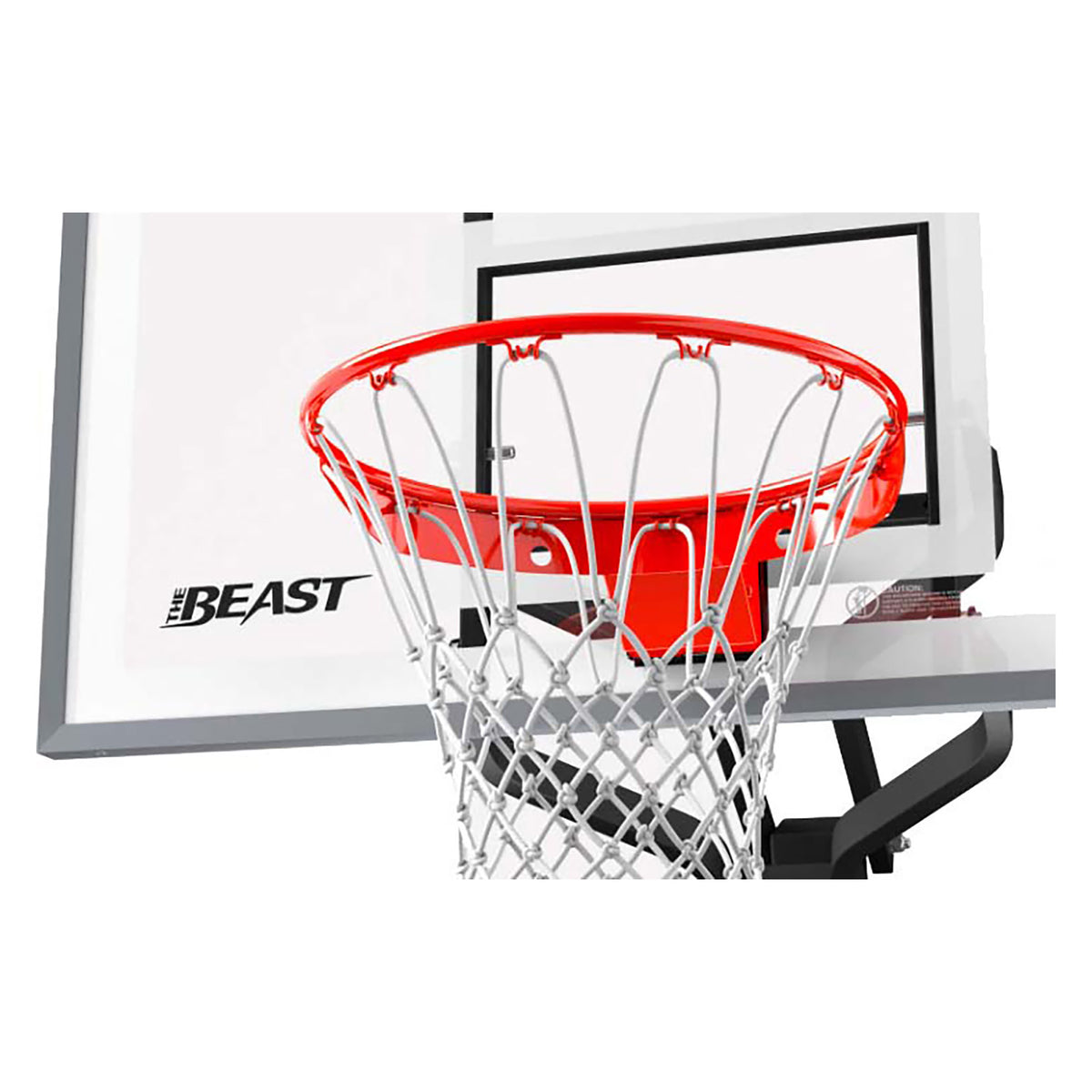 Spalding Beast 54 Inch Glass Portable Basketball System