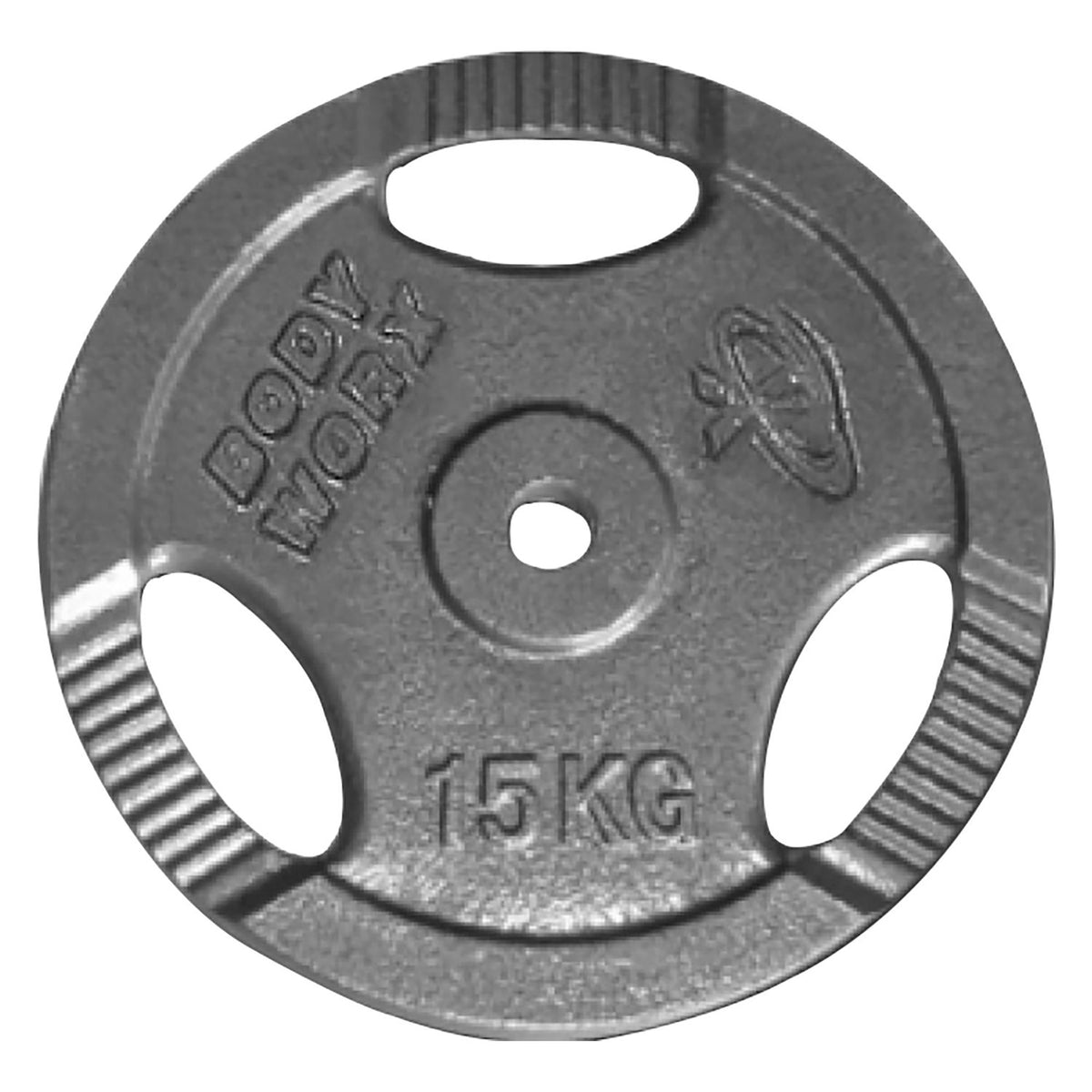 Bodyworx 15kg Standard 3 Hole Ezy Grip Weight Plate